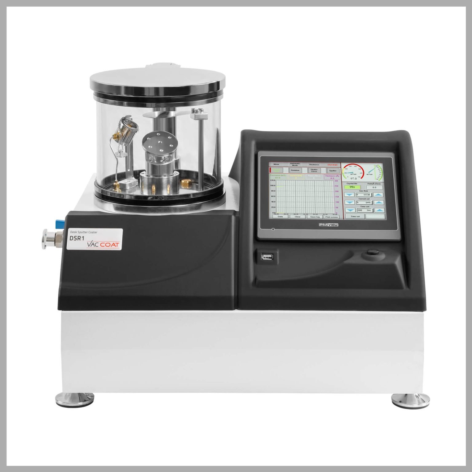DSR1 | Desk Sputter Coater | Affordable SEM Coater - VacCoat